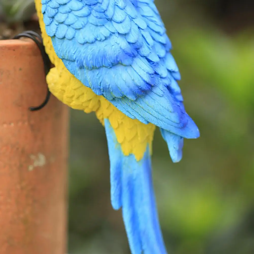 1Pc/1 Pair Simulated Parrot Figurine Flower Pot Vase Hugger Planter ...