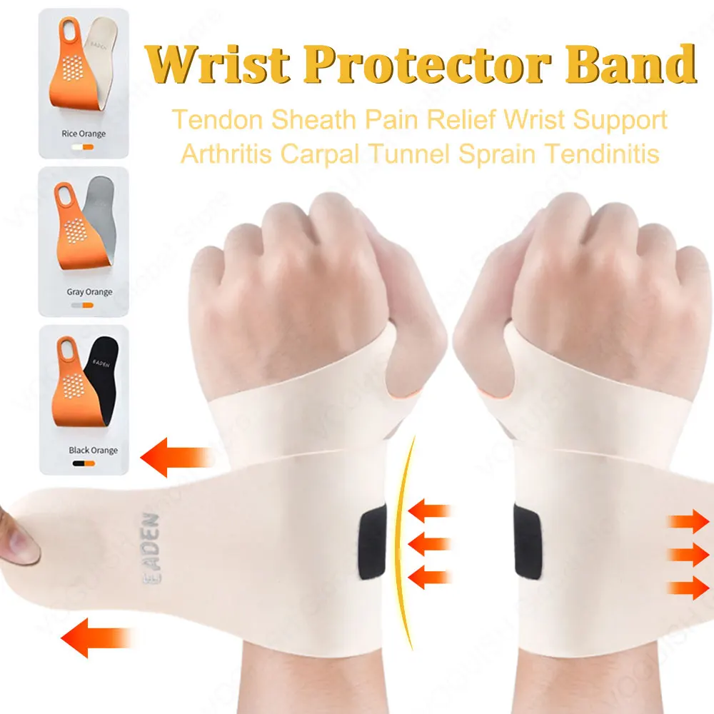 Elastic-Wrist-Guard-Fitness-Wristband-Arthritis-Sprain-Band-Carpal ...