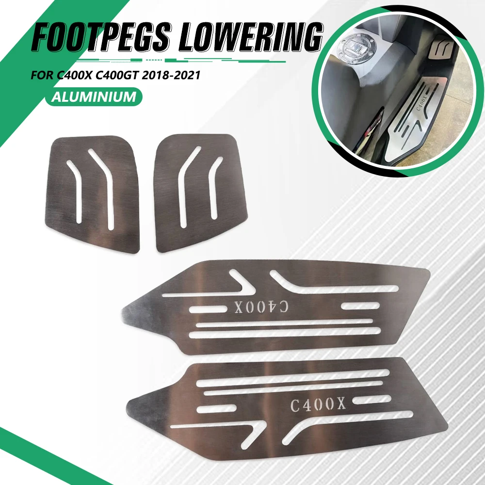Motorcycle Floorboards Foot Pegs For BMW C400X C400GT 2018 2019 2020 ...