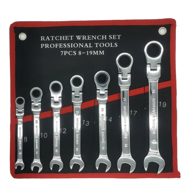 Key Ratchet Wrench Spanner Socket Tool Set Ratchet Car Repair Tools ...