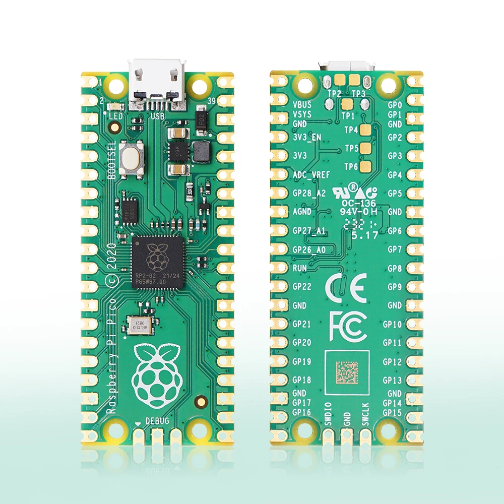 Official Raspberry Pi Pico Board Rp2040 Dual-core 264kb Arm Low-power Microcomputers High ...