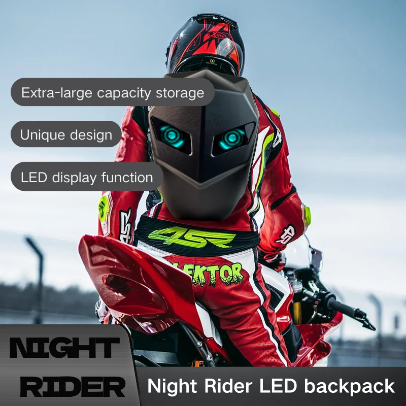 LED-Backpack-Carbon-Fiber-Dark-Knight-Backpack-LED-Eye-Motorcycle ...