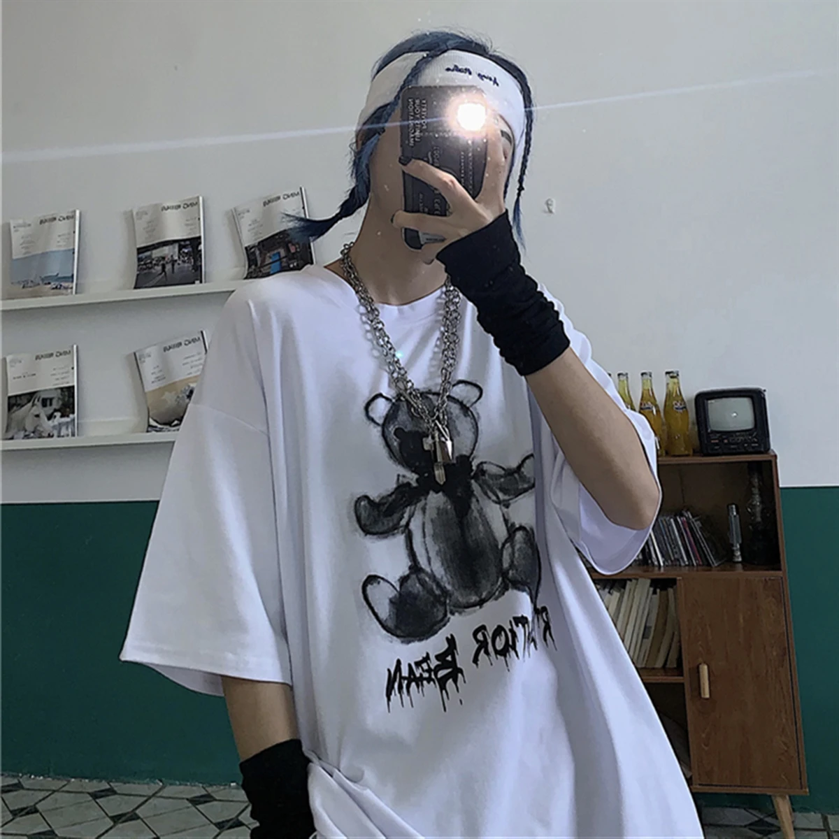 Men-Women-Oversized-T-shirt-Gothic-Hip-hop-Streetwear-Ladies-Clothing ...