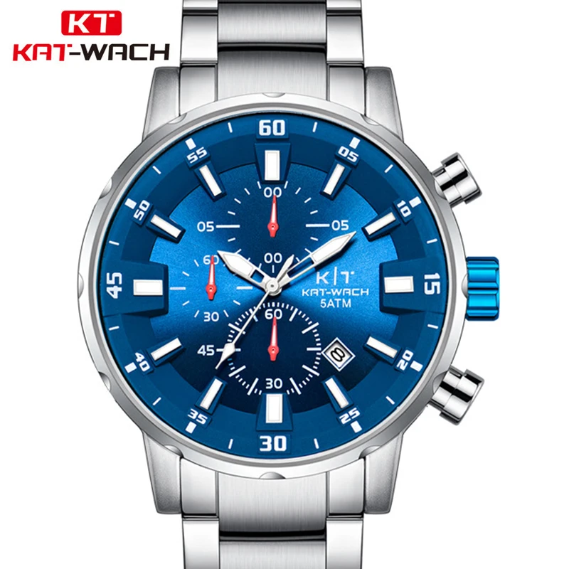 KAT-WATCH-Sports-Watches-Men-Multifunction-Watch-for-Men-Alarm-Luminous ...