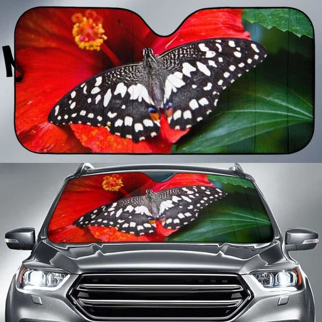 Butterfly Windshield Sun Shade