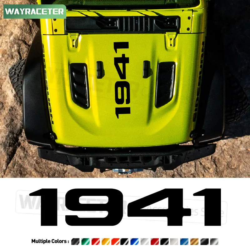 Reflective-Hood-Engine-Cover-Vinyl-Sticker-For-Jeep-Wrangler-JL-2024 ...