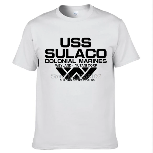 Fashion USCSS Nostromo T-Shirt Alien USS Sulaco Colonial Marines Aliens ...