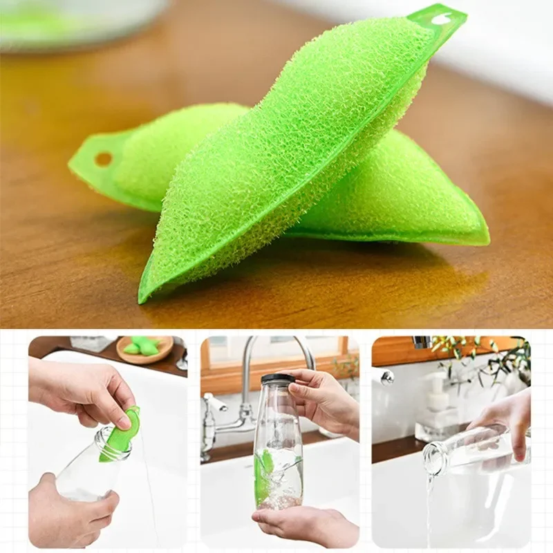 Pea-Cleaning-Sponge-Kitchen-Cup-Cleaning-Brush-Coffee-Tea-Wine-Drink ...