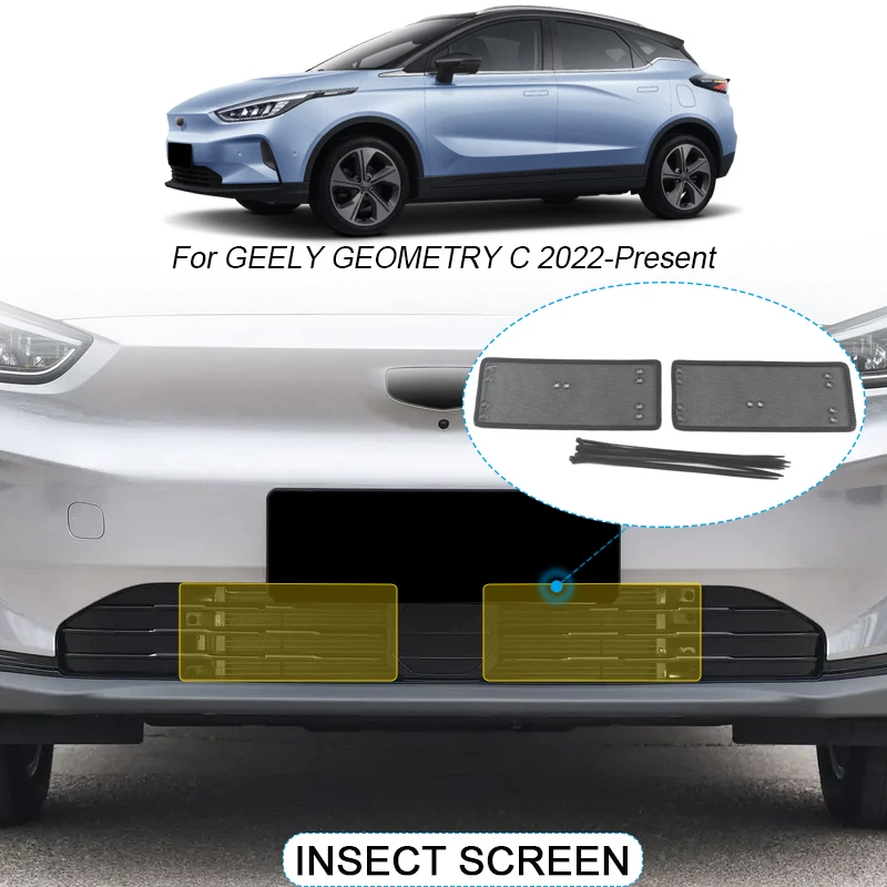 2pcs Car Insect-proof Air Inlet Protection Cover Insert Vent Racing ...