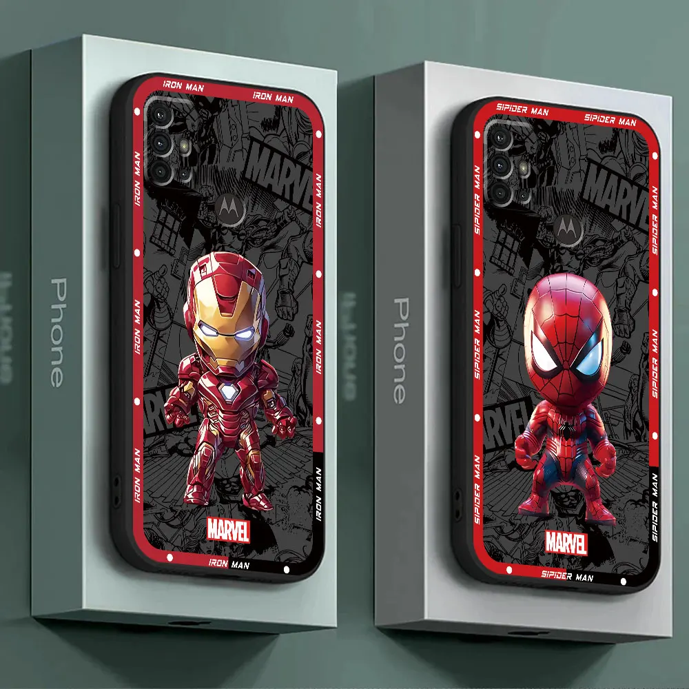 Marvel-Sipiderman-Iron-man-Case-for-Motorola-Moto-G51-G73-G60s-G52-G53 ...