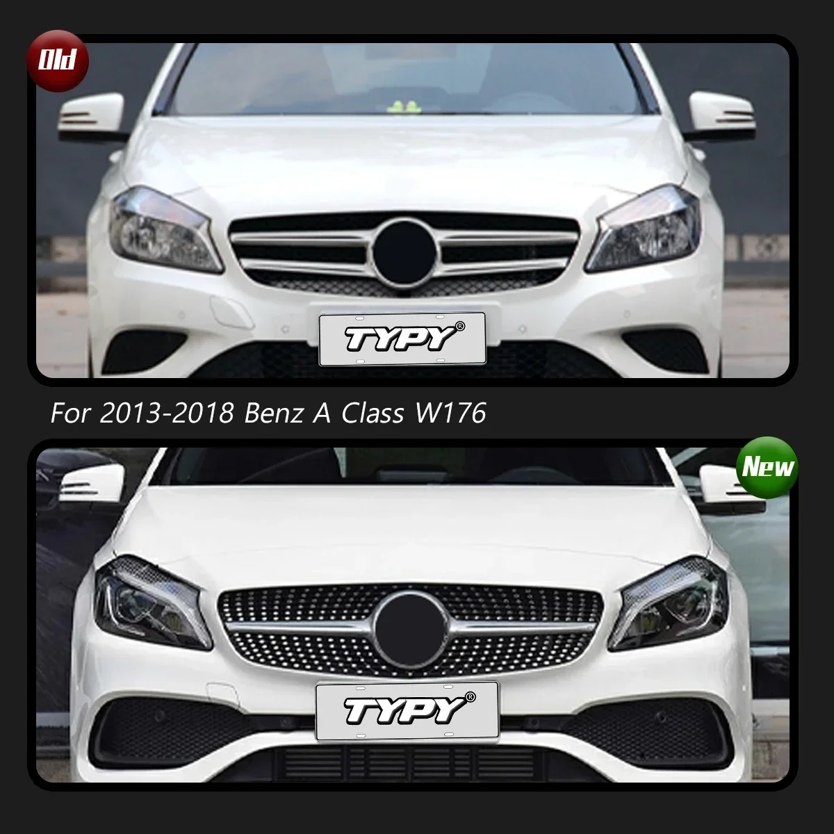 Auto Accessories Car For Benz A-Class W176 Headlight 2013-2018 Upgrade ...