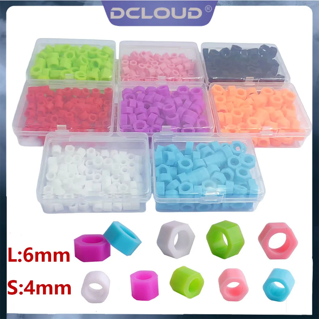 100Pcs-Box-Dental-Instrument-Color-Code-Ring-Coloring-Code-Silicone ...