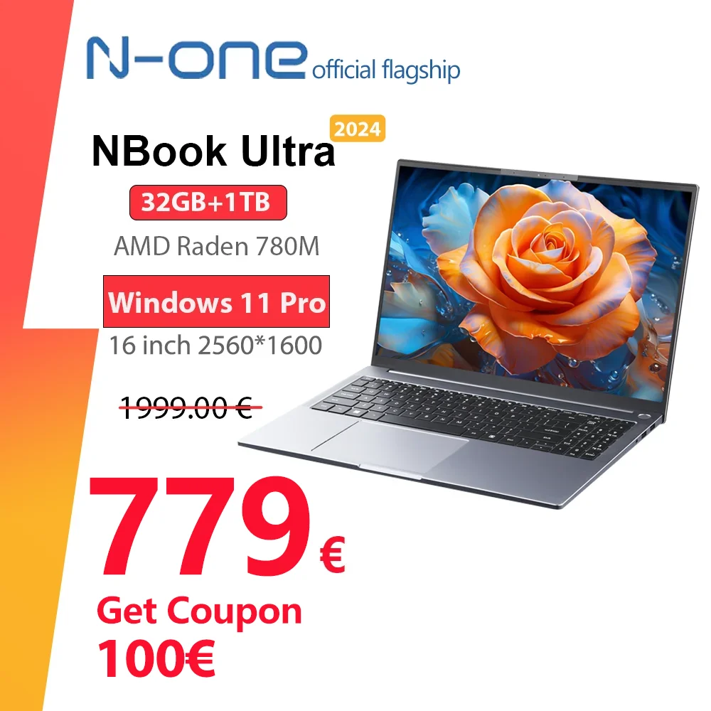 N-one-NBook-Ultra-16-calowy-Laptop-2560-1600-ekran-165Hz-Windows-11-Pro ...