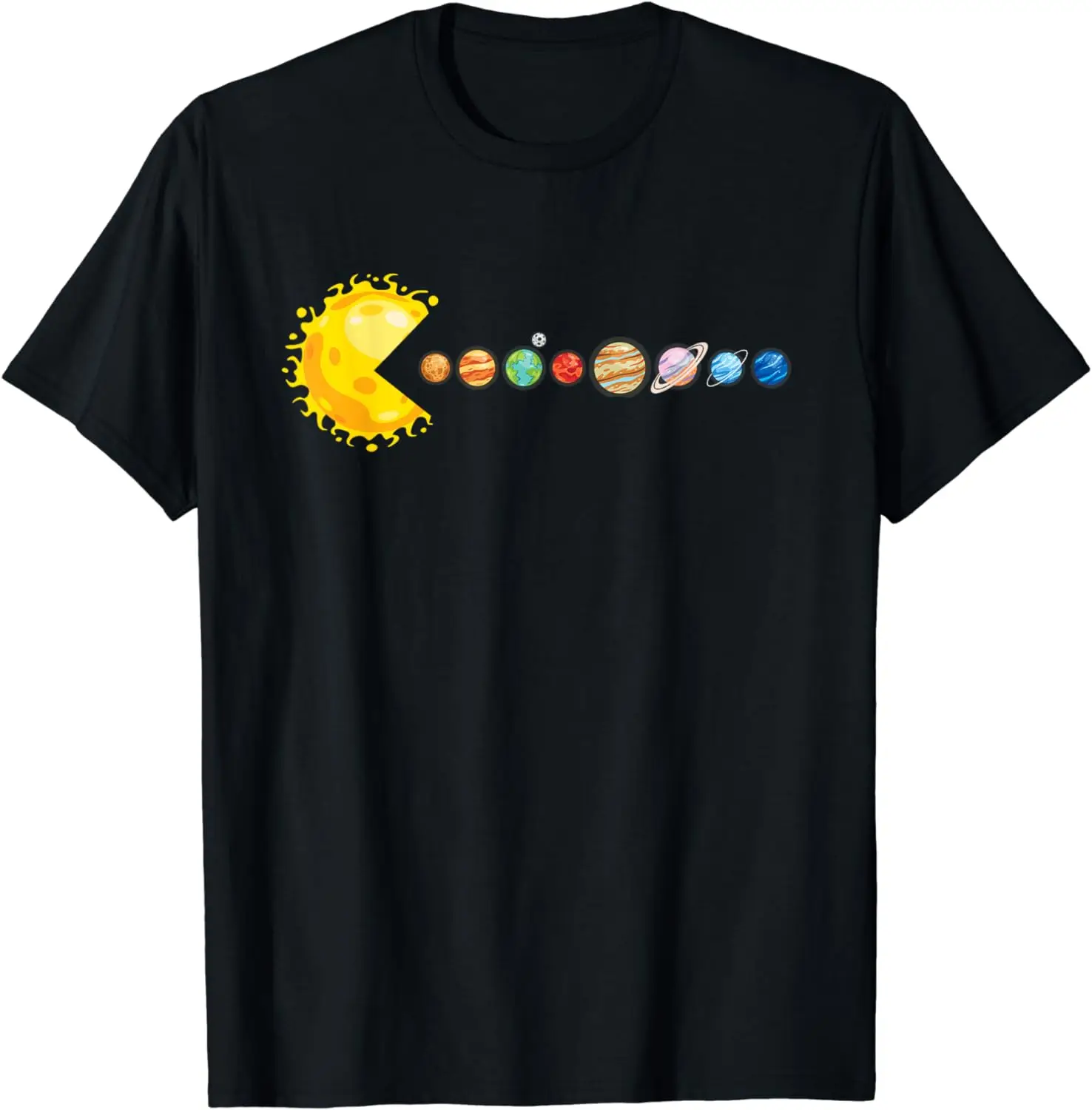 Planetary System Star Eating Planets Sun Funny Astronomy T-Shirt ...