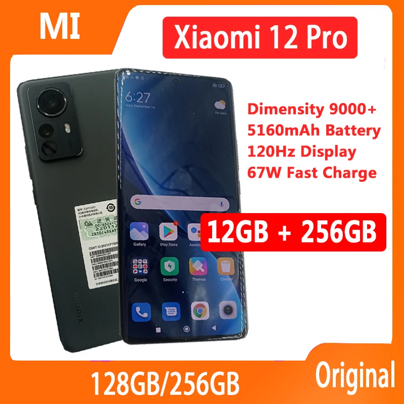 Xiaomi-Mi-12-Pro-Smartphone-Carregamento-R-pido-Dimens-o-9000-256GB ...