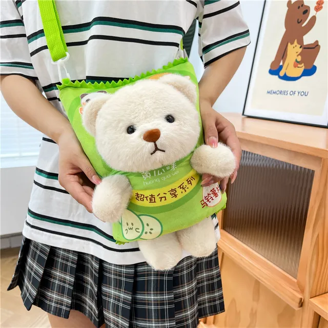 Cartoon New Potato Chip Bag Hamburger Creative Lady Backpack Shoulder ...