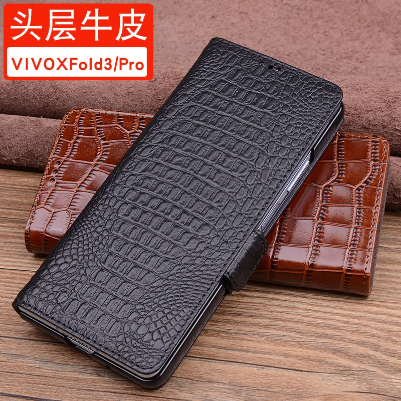 Luxury-Genuine-Leather-Wallet-Business-Phone-Cases-For-Vivo-X-Fold3 ...