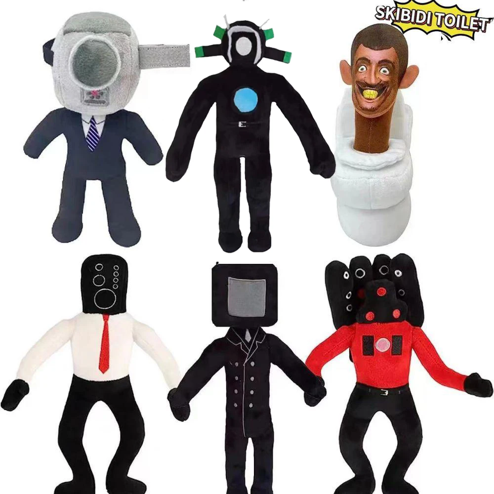 New-Skibidi-Toilet-Plush-28cm-Anime-Plush-Toy-Stuffed-Animals-Soft ...