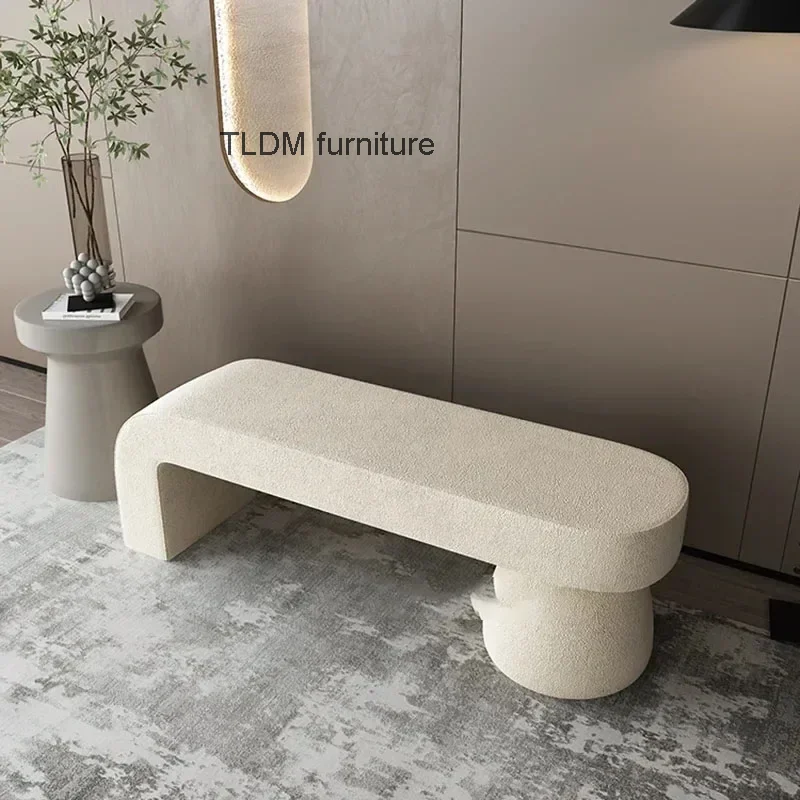 Luxury-Lambswool-Shoe-Changing-Stools-Home-Bedroom-Bedside-Stools-Home ...