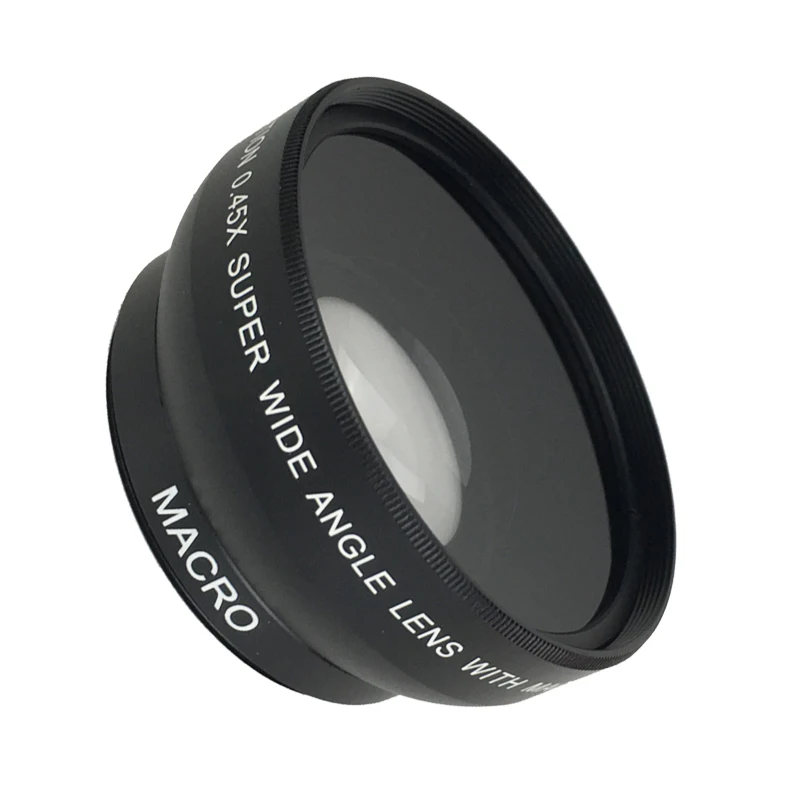 52MM 0.45x Wide Angle Lens + Macro Lens for Nikon DSLR Cameras with ...