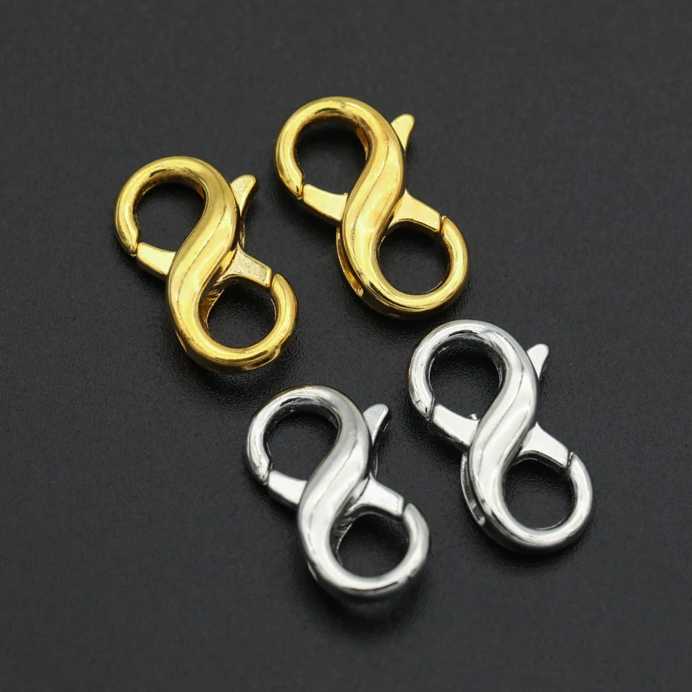 10pcs 18X11mm Figure Eight Closure Clasps Lobster Clasp For Key Ring ...