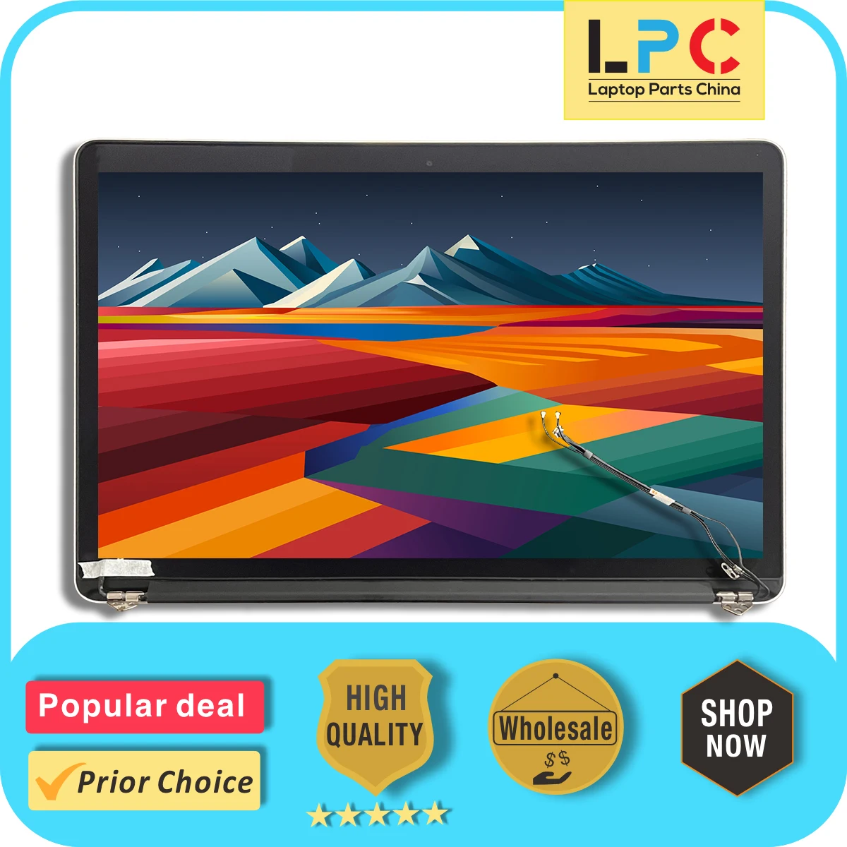 For-Apple-MacBook-Pro-A1398-LCD-Display-Screen-Full-Assembly-with-Back ...