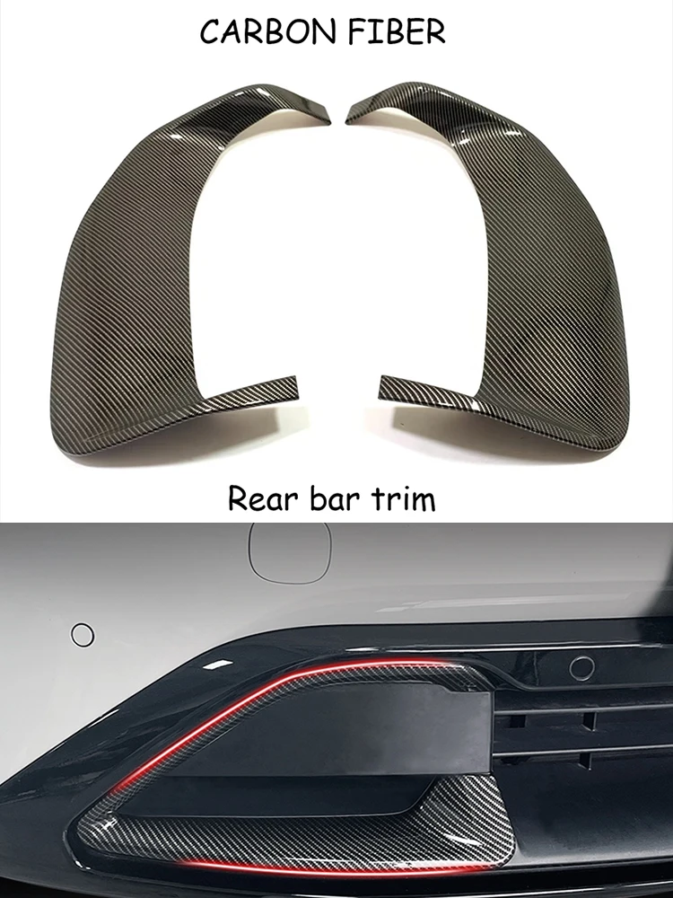 For-Xiao-Mi-SU7-2024-rear-bar-decoration-includes-carbon-fiber-and ...