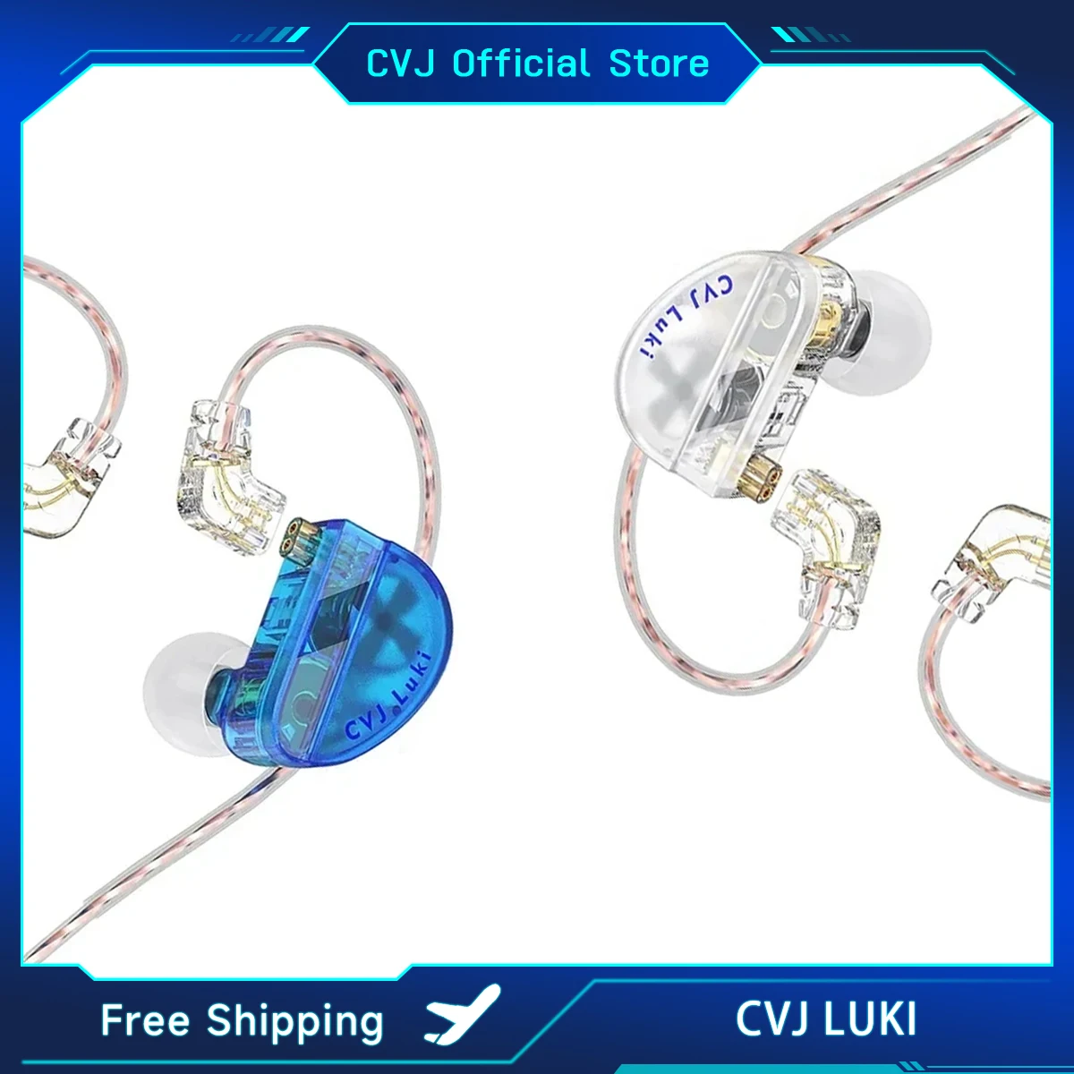 CVJ-Luki-Dual-Unit-Vibrating-Gaming-In-ear-Headset-Professional ...