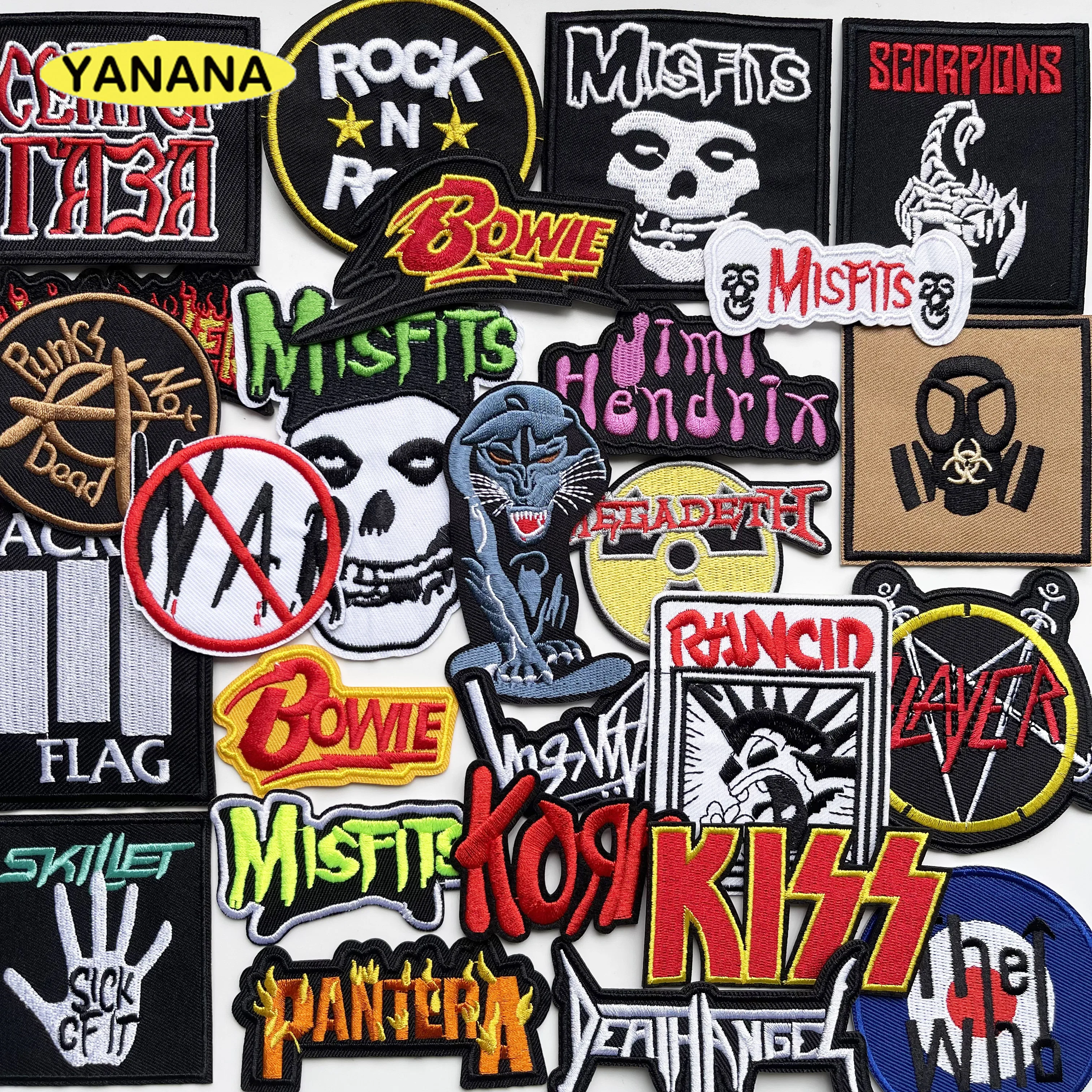Punk Rock Band Iron on Patch for Clothing Embroidery Badges Heavy Metal ...