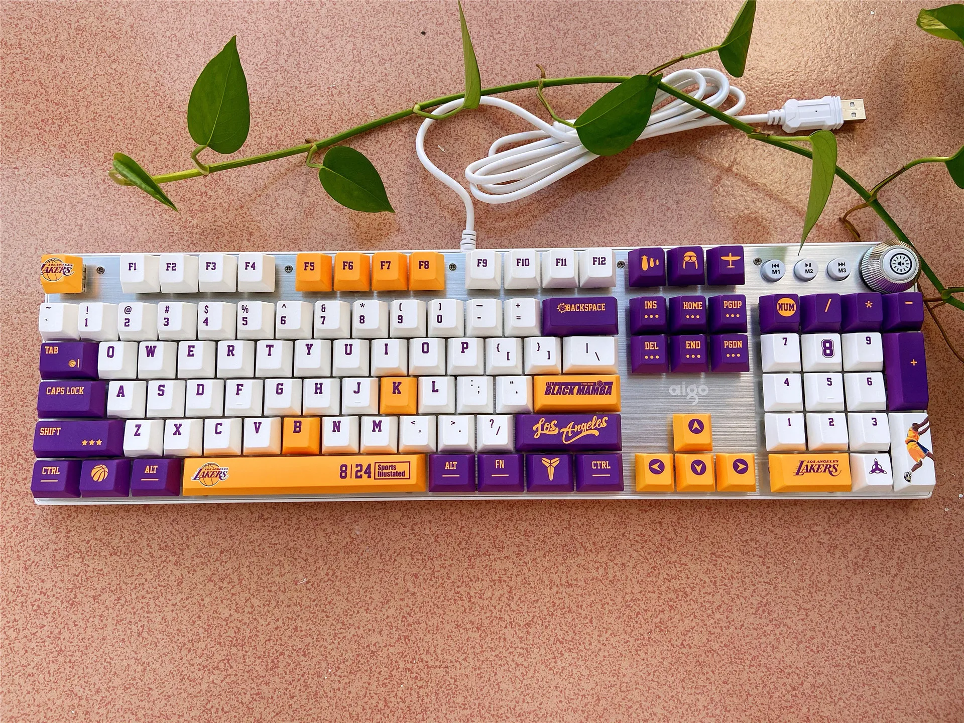 PBT-Keycap-NBA-No-24-Basketball-Theme-Cherry-Highly-Sublimation-Process ...