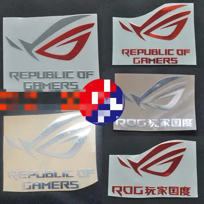 Special Asus Rog Metal Logo Sticker For Laptop Pc Tablet Desktop ...