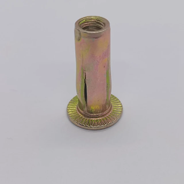 Uxcell Rivet Nut Steel Multi Grip Rivet Nut Pre Bulbed Shank Flat Head ...