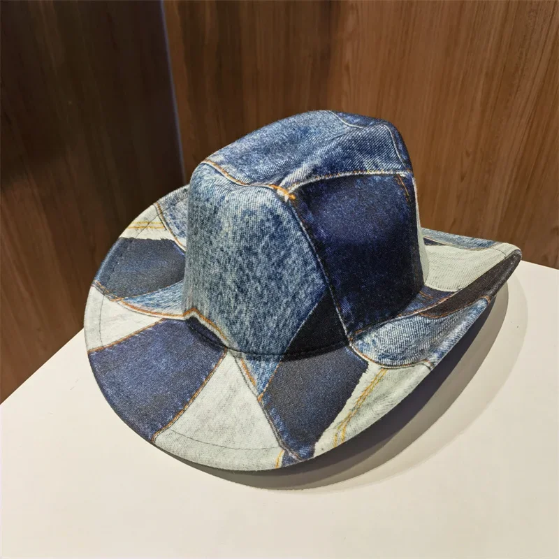 Hats-for-Woman-Man-Hat-Western-Cowboy-Cowboy-Hats-Print-Panama-Wide ...