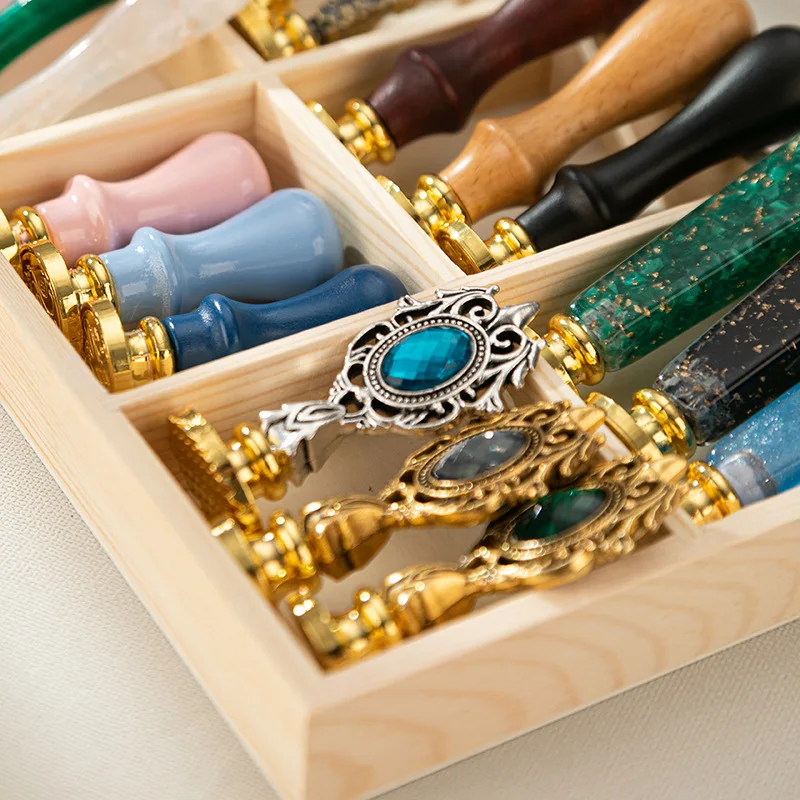 Personalized Vintage Hand Shank Wax Seal Decoration Wedding Stamp ...