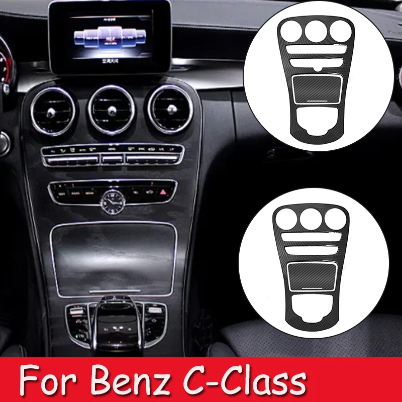 Car-ABS-Center-Console-Panel-Decoration-Cover-Trim-For-Mercedes-Benz-C ...