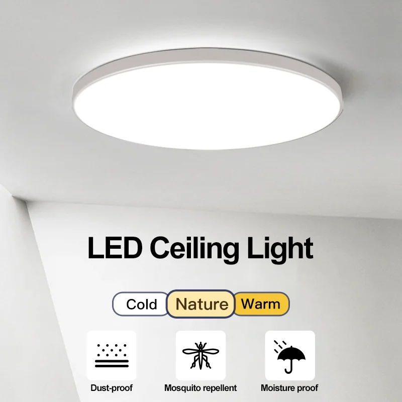 Led Ceiling Lamps Modern Ceil Light 18/30/40/72w Led Ceiling Lights ...