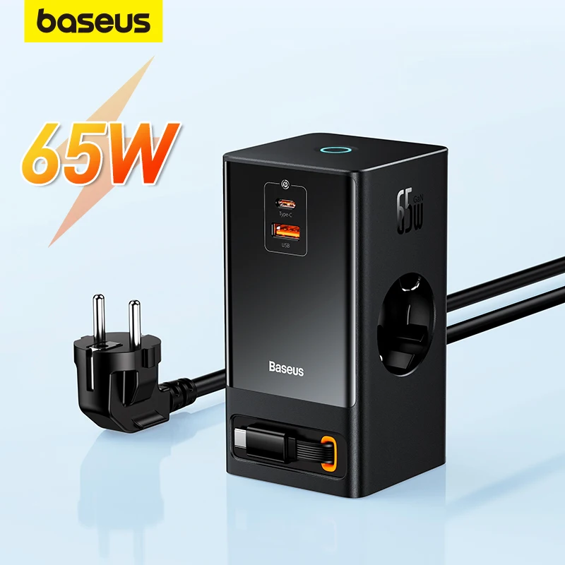 Baseus-65W-Digital-Power-Strip-Desktop-Charger-Retractable-C-65W-Fast ...