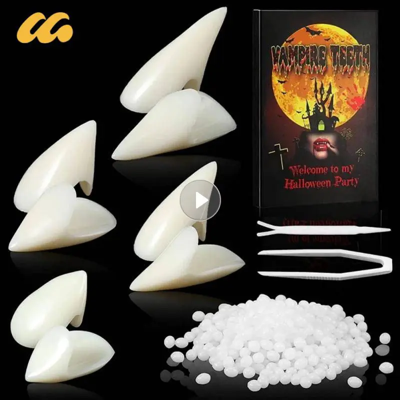 1-Pair-Vampire-Teeth-Props-Dentures-Party-Costume-DIY-Cosplay-Props ...