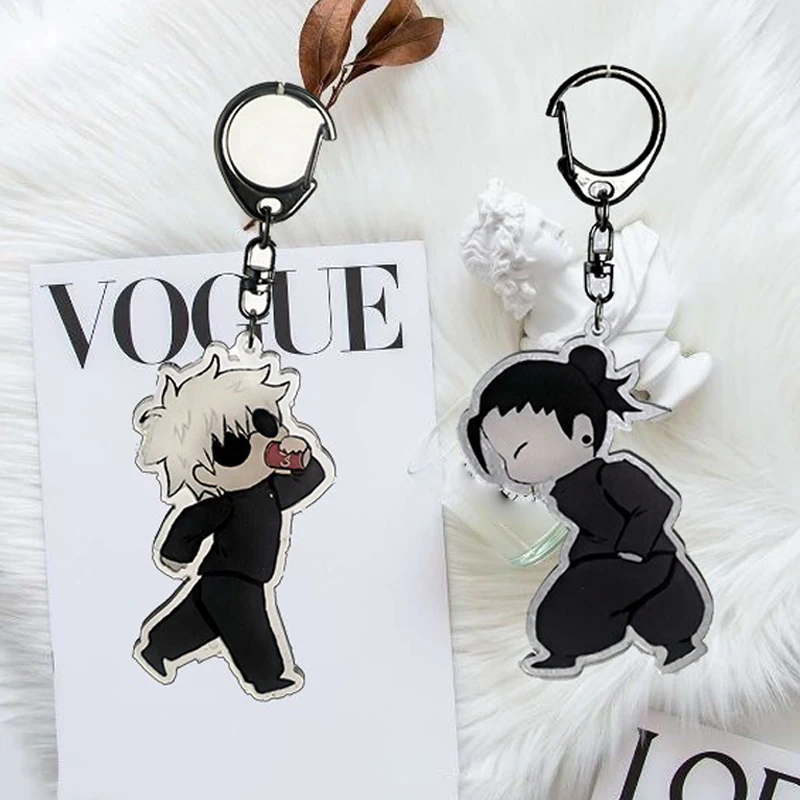 Anime Cosplay Funny Long Keychain Gojo Satoru Geto Suguru Bag Pendant ...