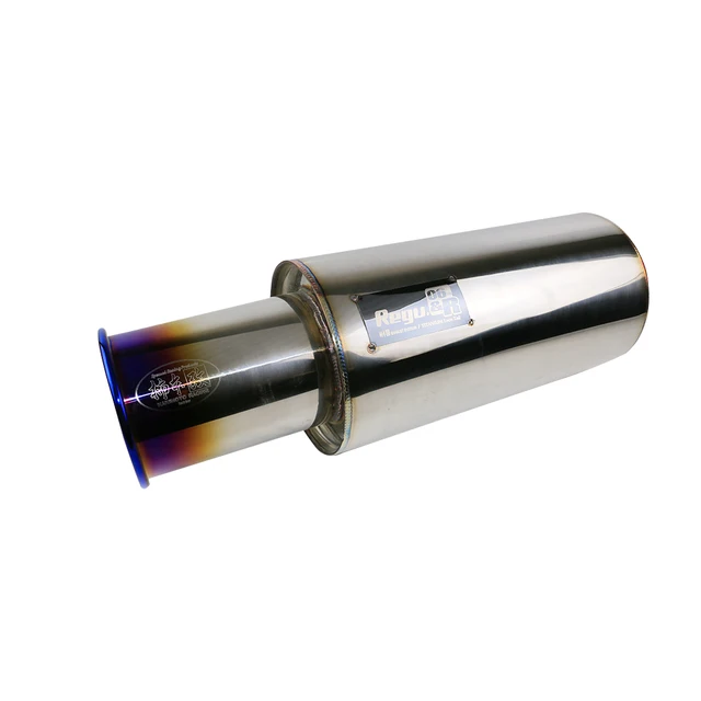 Universal 6 inch Body Auto Parts Exhaust Rear Muffler High Flow End ...