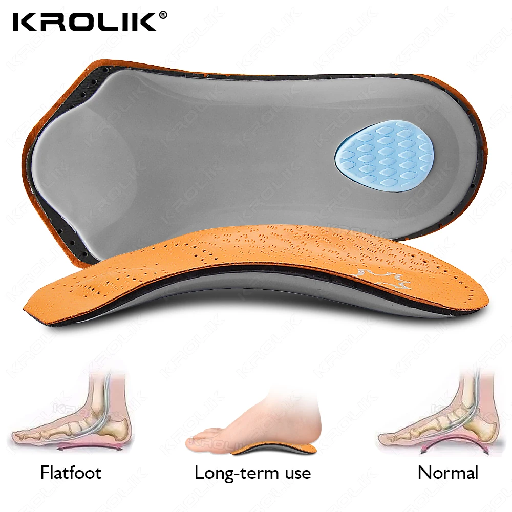 KROLIK-Half-Arch-Support-Orthopedic-Shoes-Sole-Insoles-Flatfoot-Correct ...
