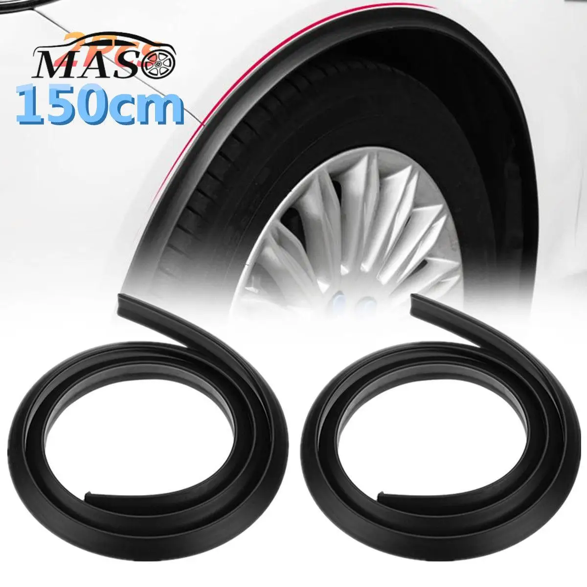 2pcs-Universal-Fender-1-5M-Car-Wheel-Arches-Wing-Expander-Arch-Eyebrow ...