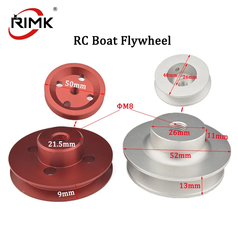 Rc Boat Engine Aluminum Flywheel OD 50/52mm for Converting Engine To ...