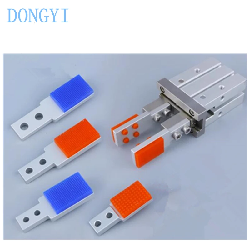 Pneumatic-Finger-Claw-with-Silicone-Pad-Accessories-Mechanical-Gripper ...