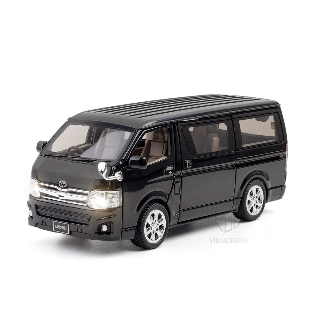 1/32 TOYOTA HIACE Diecast Alloy Car Toy Model With Sound Light Function ...
