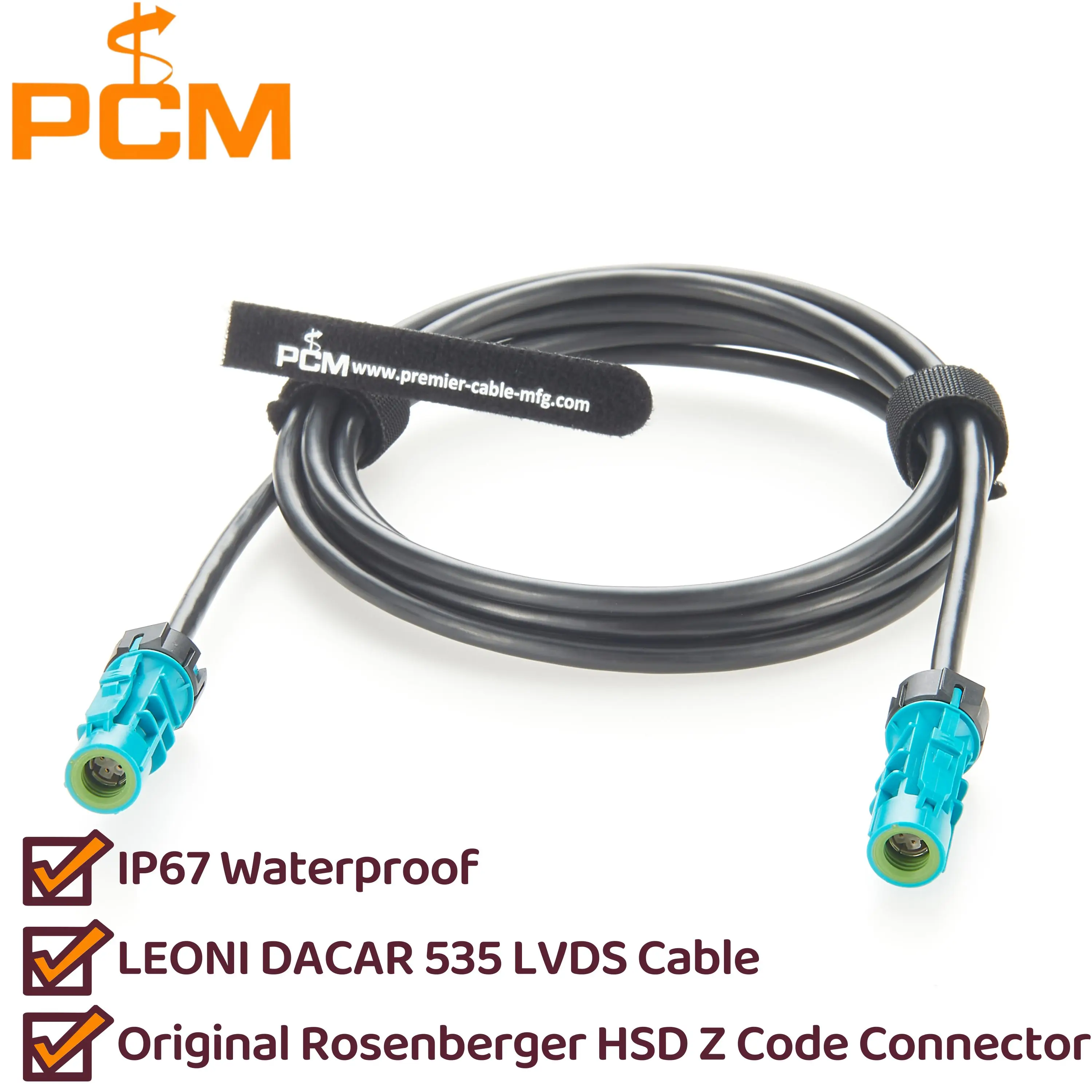 Waterproof HSD Cable Rosenbeger D4K14A-1D5A5-Z HSD Z Code Female to ...
