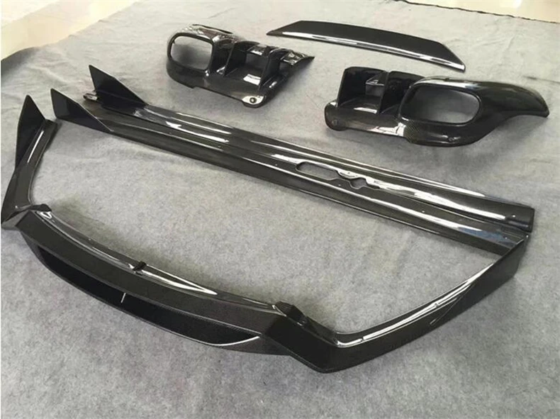 For Ferrari F12 REAL Carbon Fiber Front Lip Splitters Rear Diffuser ...