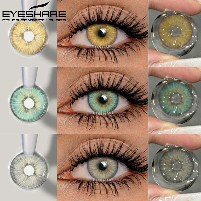 EYESHARE-1Pair-Colored-Contact-Lenses-for-Eyes-Fashion-Green-Eyes ...