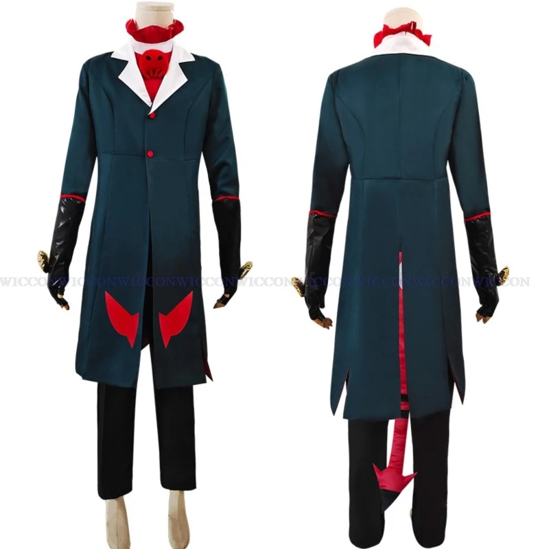 Anime Cosplay Party Uniform Suit With Tail Blitzo Helluva Blitzo Boss ...