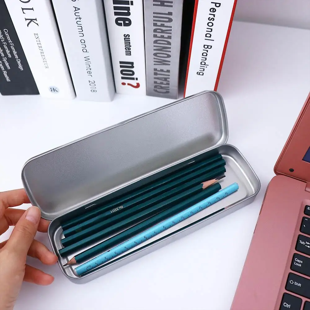 1pcs-Simple-Metal-Pencil-Case-For-Kids-School-Supplies-Stationery-Boxes ...